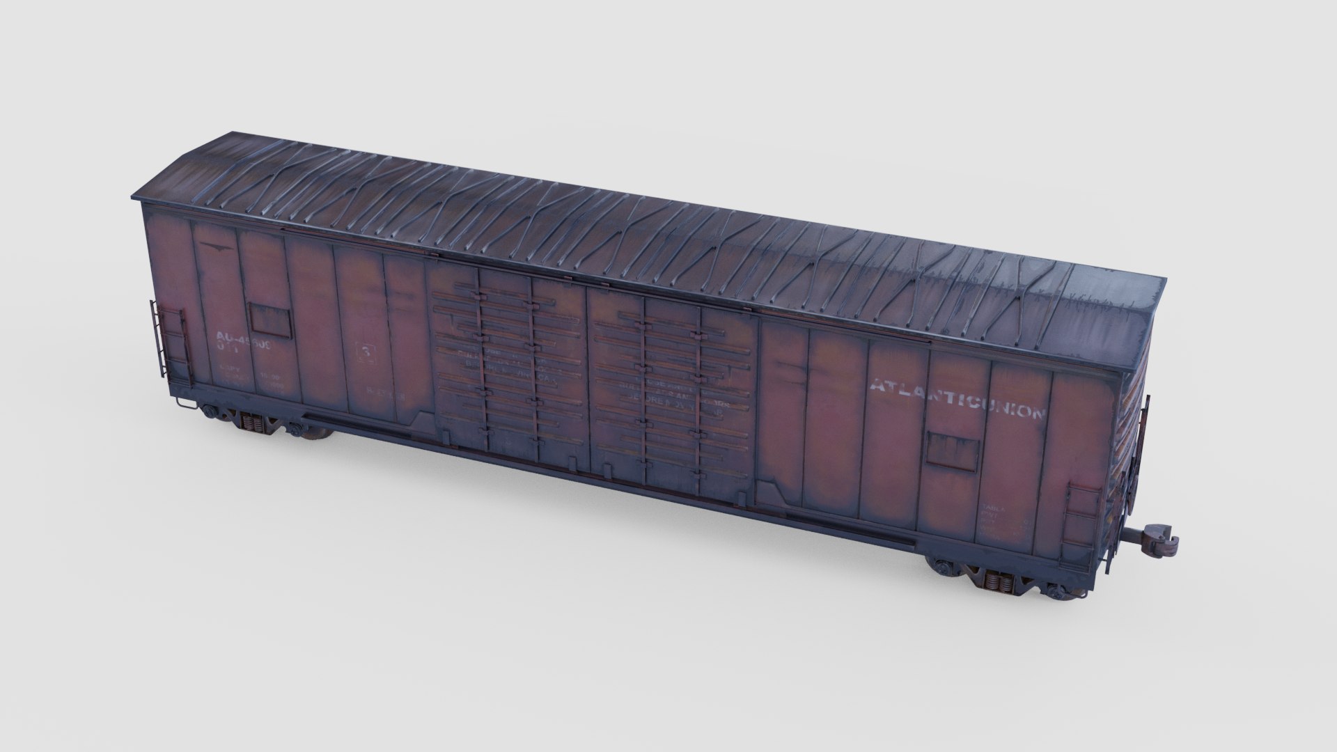 3D Pbr Boxcar - Railroad Model - TurboSquid 1507671