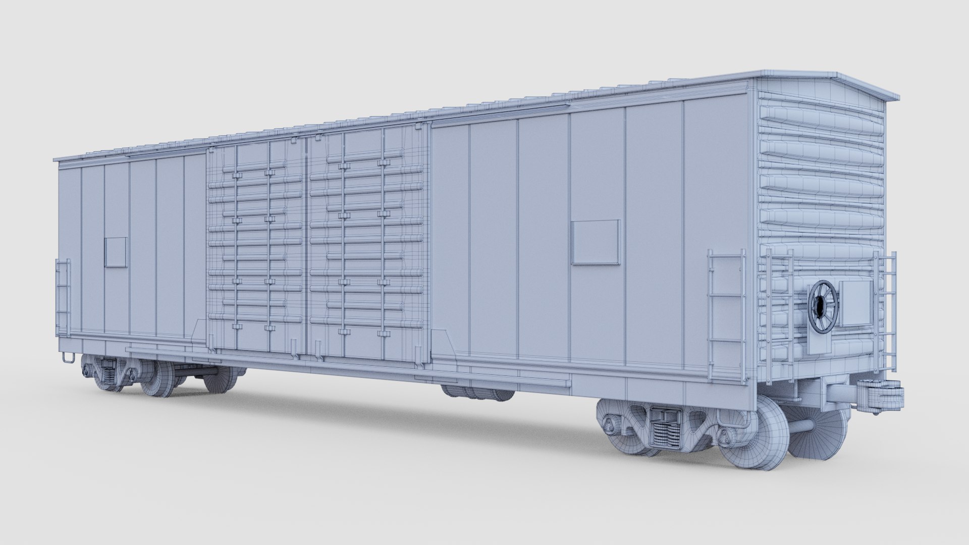3D Pbr Boxcar - Railroad Model - TurboSquid 1507671