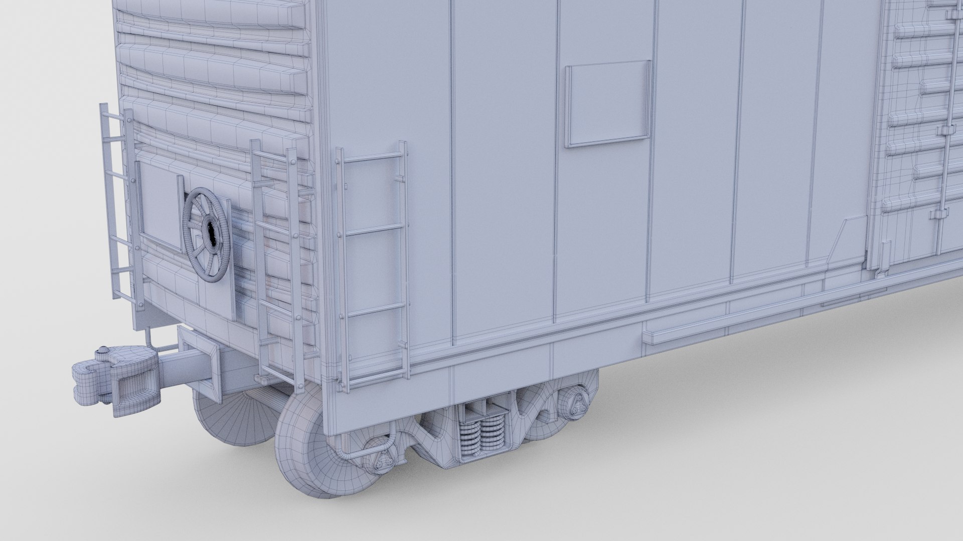 3D Pbr Boxcar - Railroad Model - TurboSquid 1507671