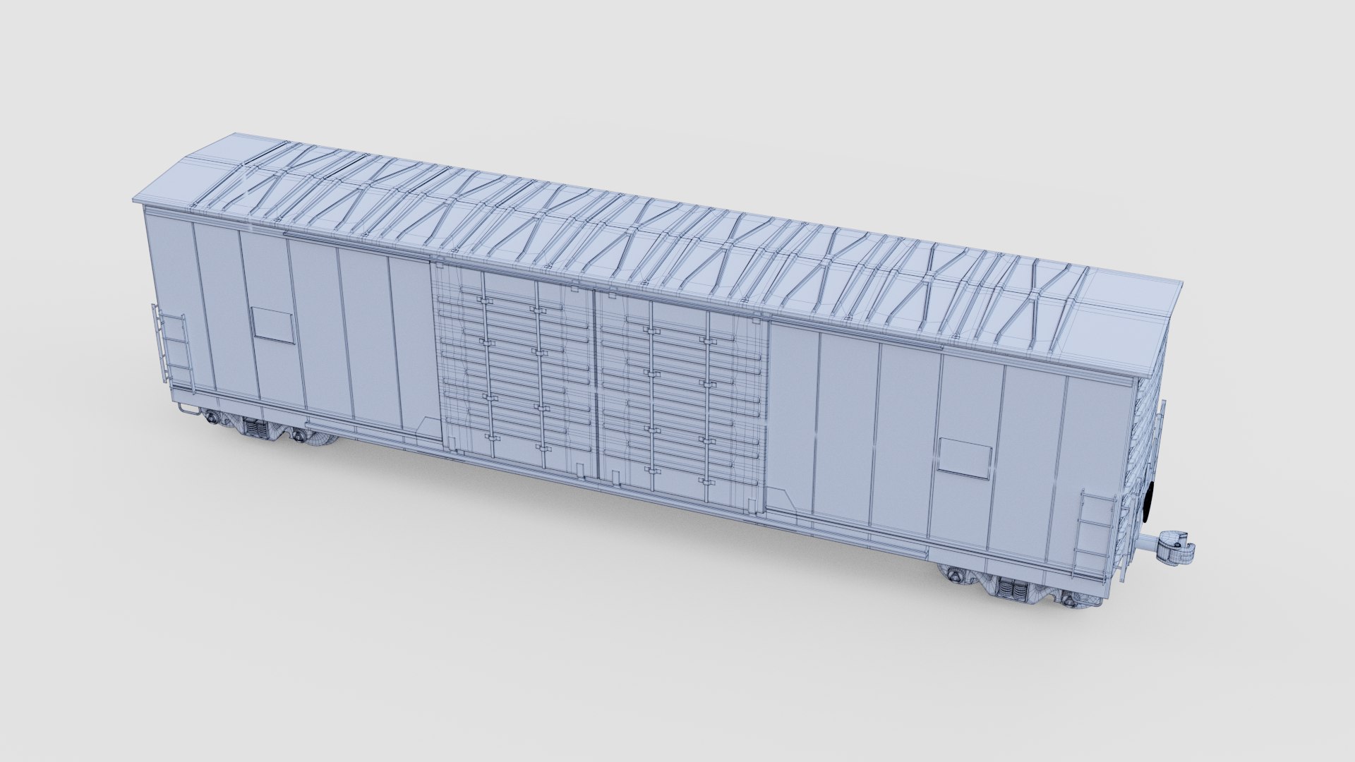3D Pbr Boxcar - Railroad Model - TurboSquid 1507671