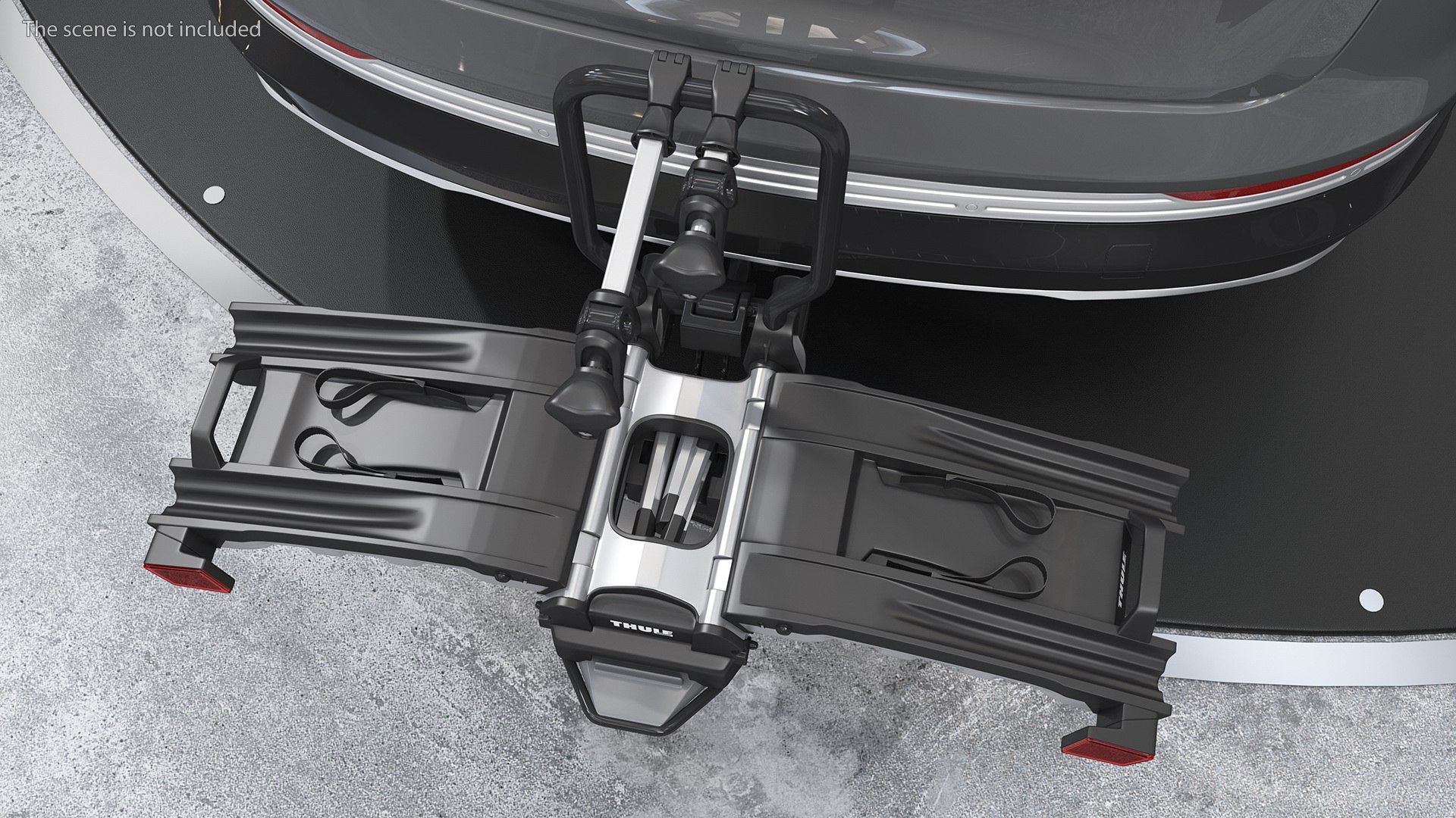 3D Model Thule EasyFold XT2 Bike Racks Rigged - TurboSquid 1723002