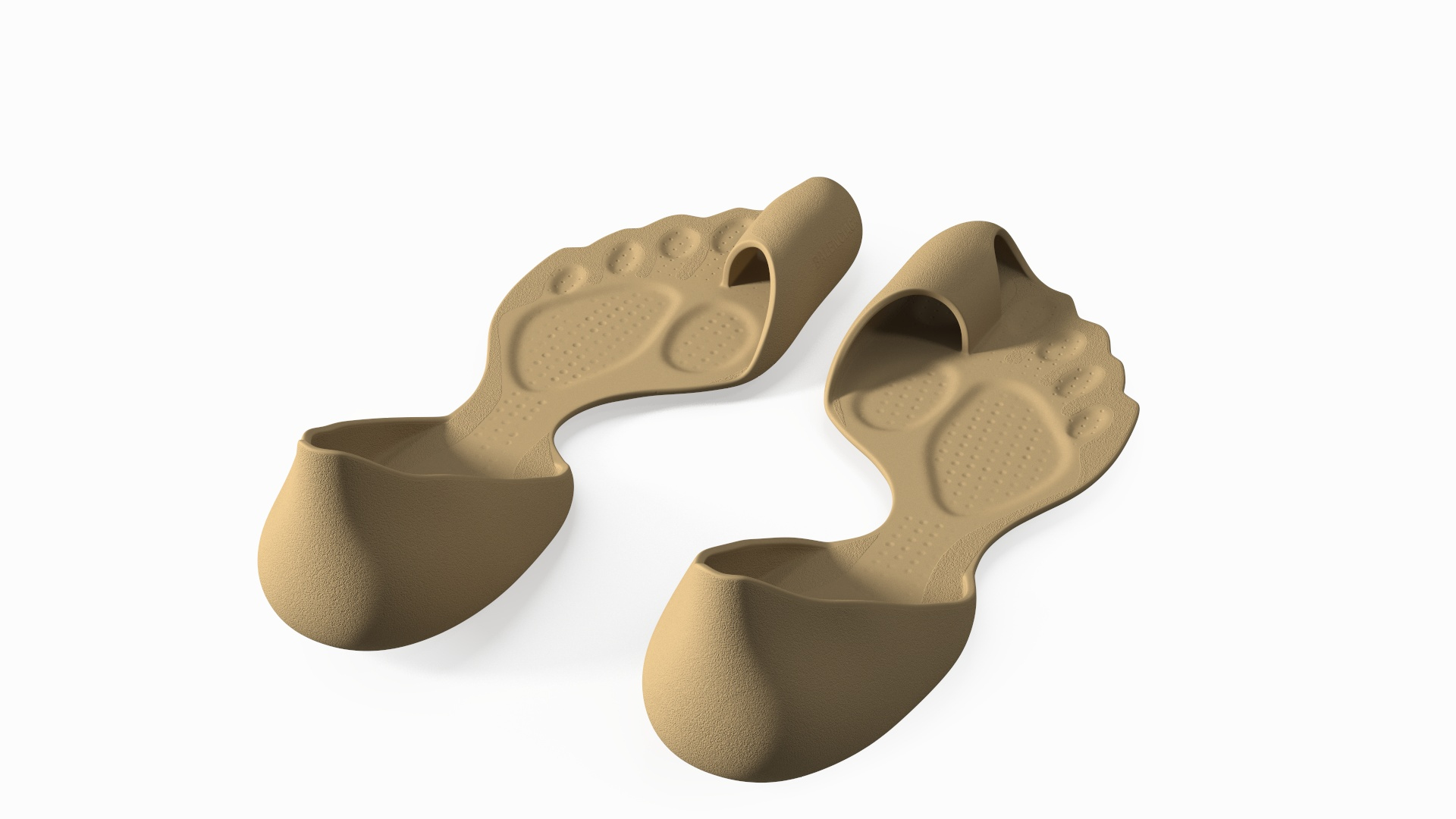 3D Fashionable Barefoot Shoes Balenciaga Zero - TurboSquid 2357092
