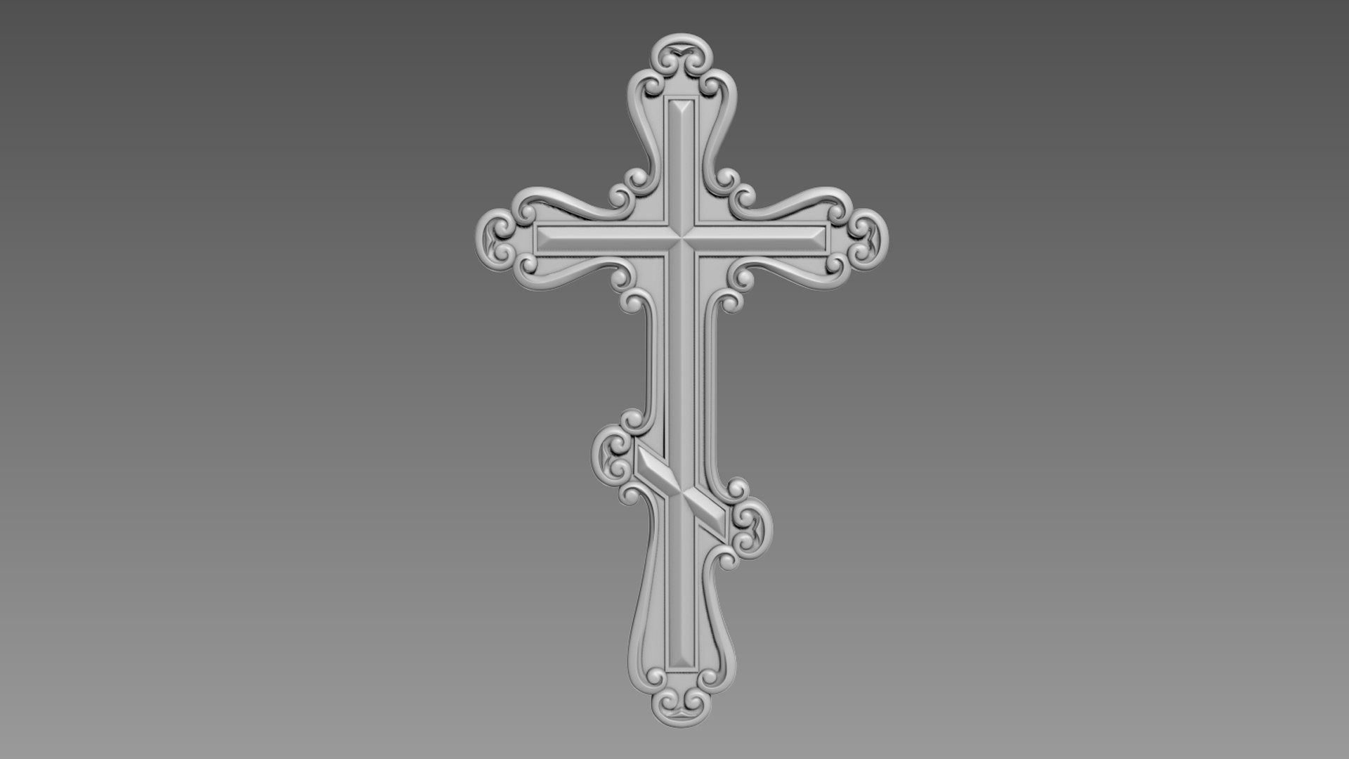Cross Bas-relief 3D Model - TurboSquid 2129431