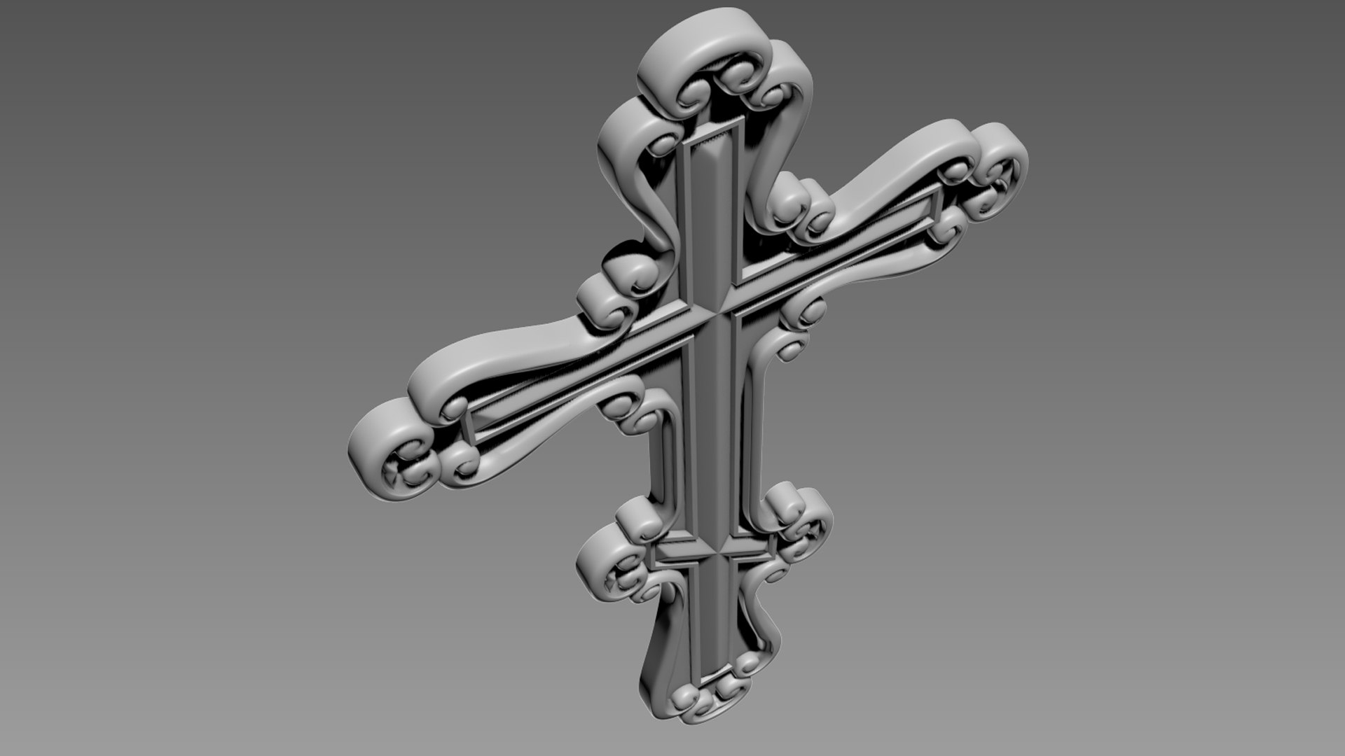 Cross Bas-relief 3D Model - TurboSquid 2129431