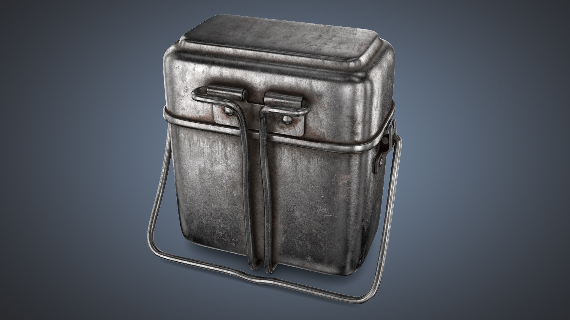 3D old lunch box model - TurboSquid 1544580