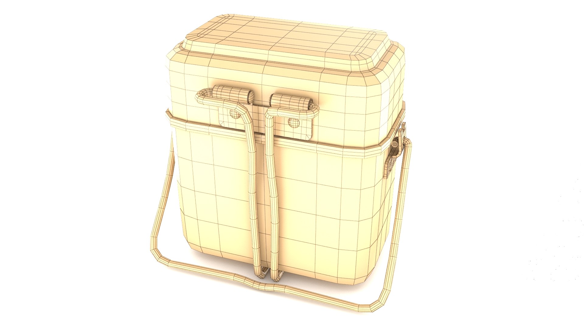 3D old lunch box model - TurboSquid 1544580