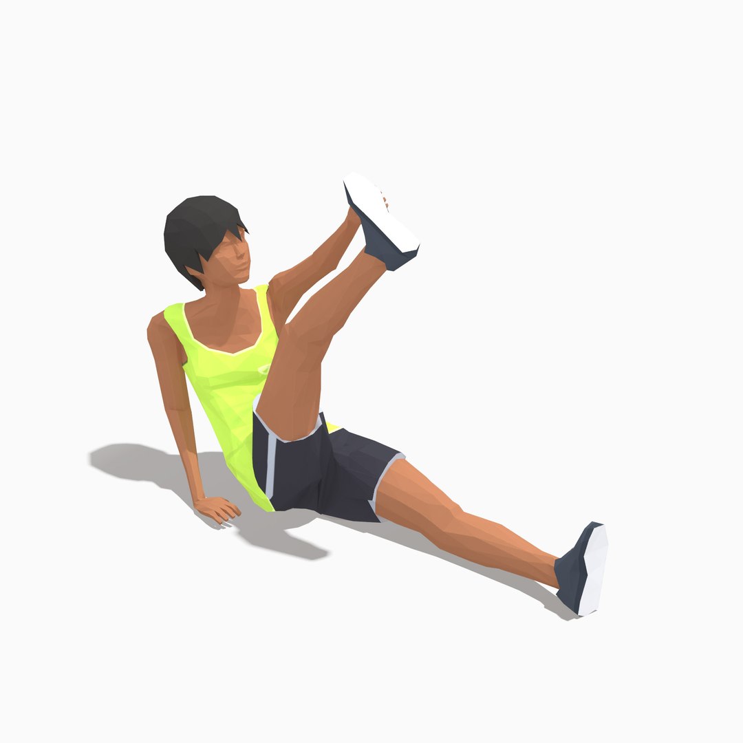 3D Exercise Woman - TurboSquid 1672483