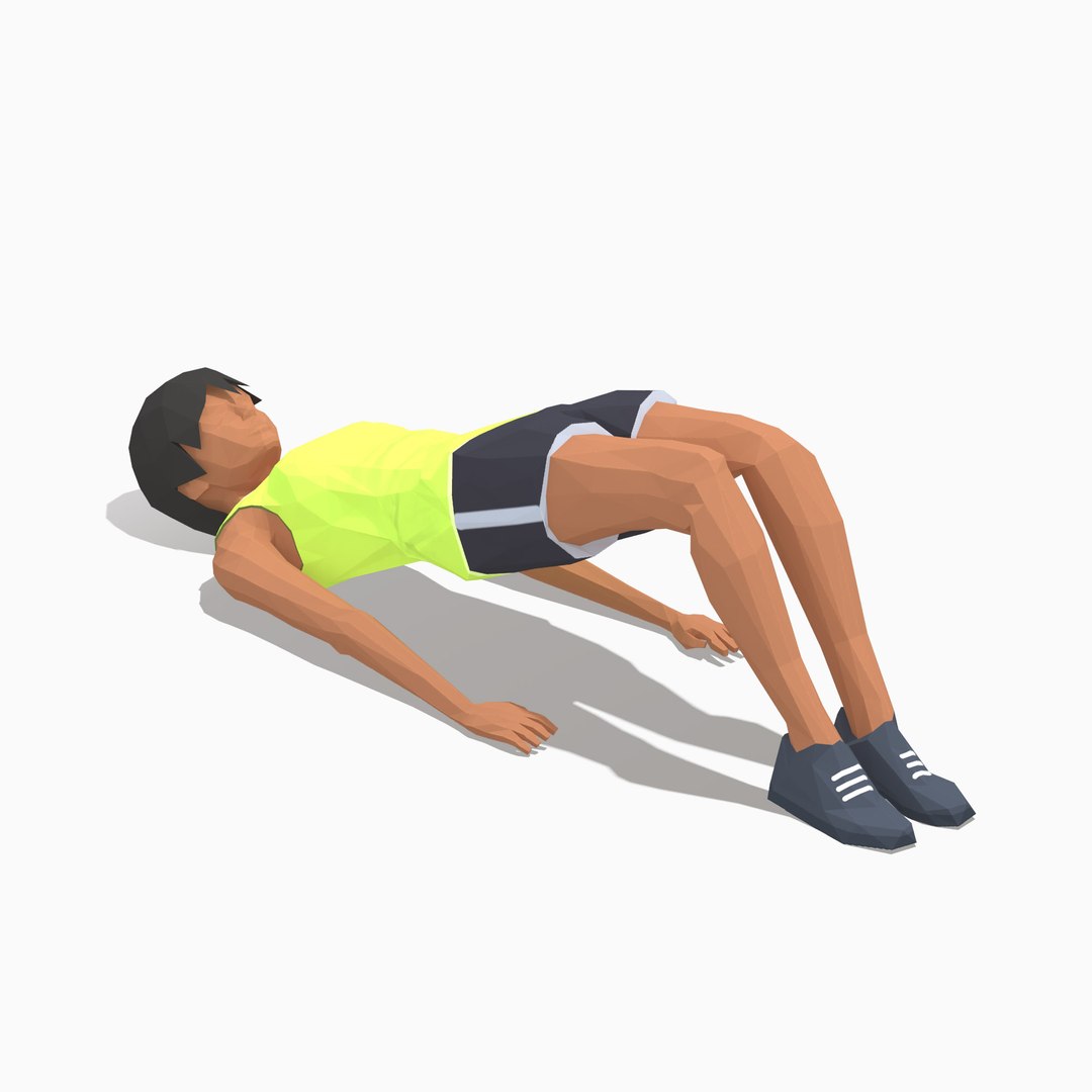 3D Exercise Woman - TurboSquid 1672483