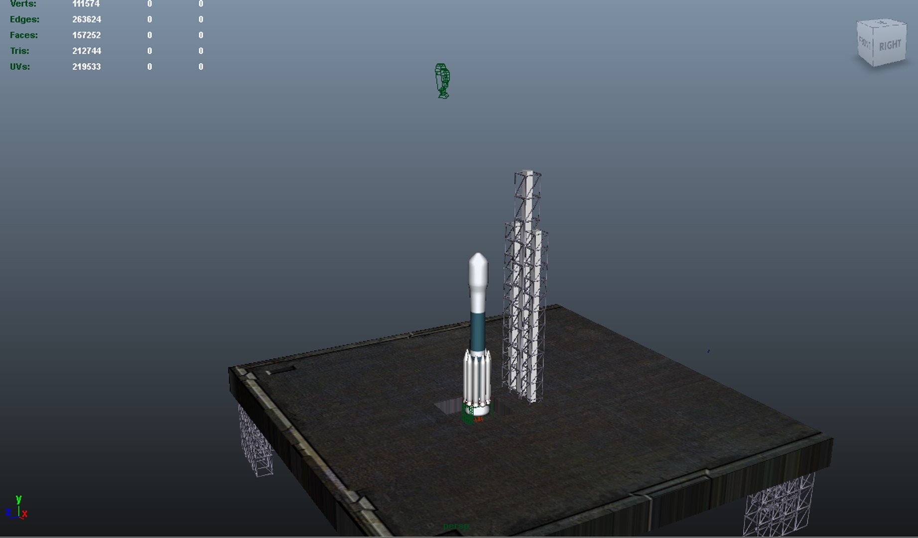 Rocket Launch 3d Model