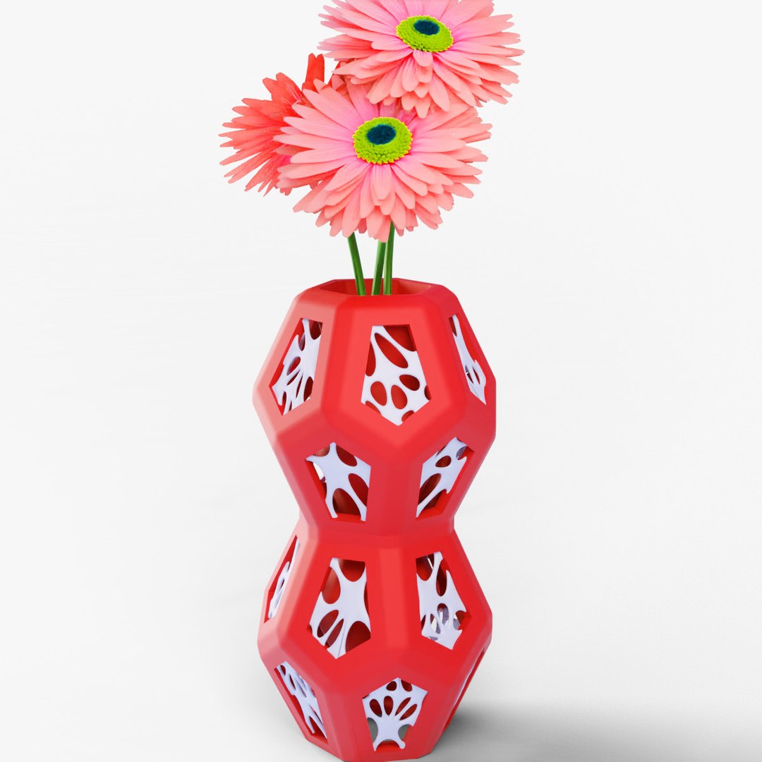 Hexa-penta flower vase 3D model - TurboSquid 1665603