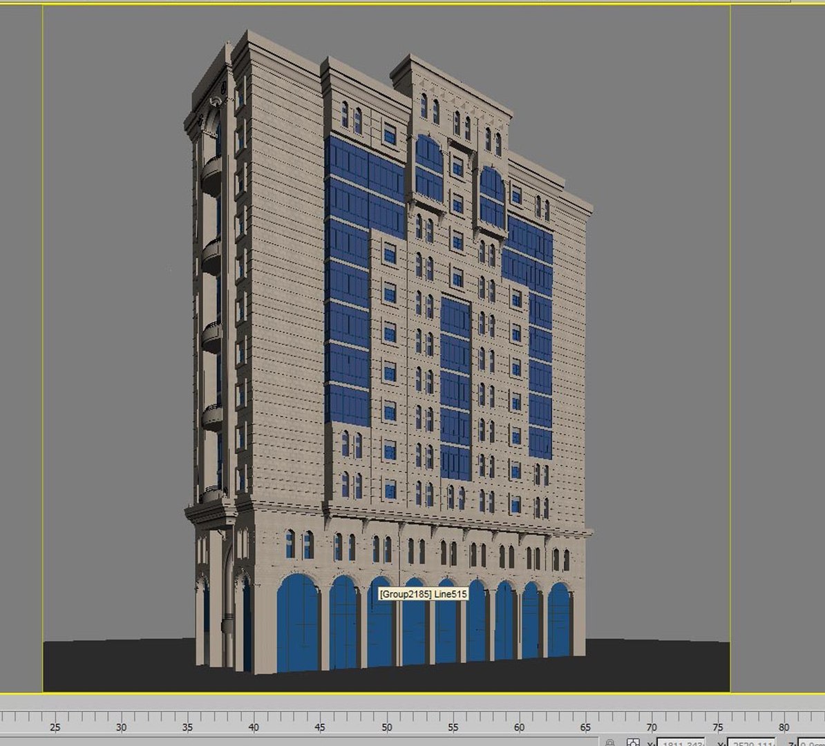 3D Hotel - Residential Apartment Building 3D Model- 6 Model ...
