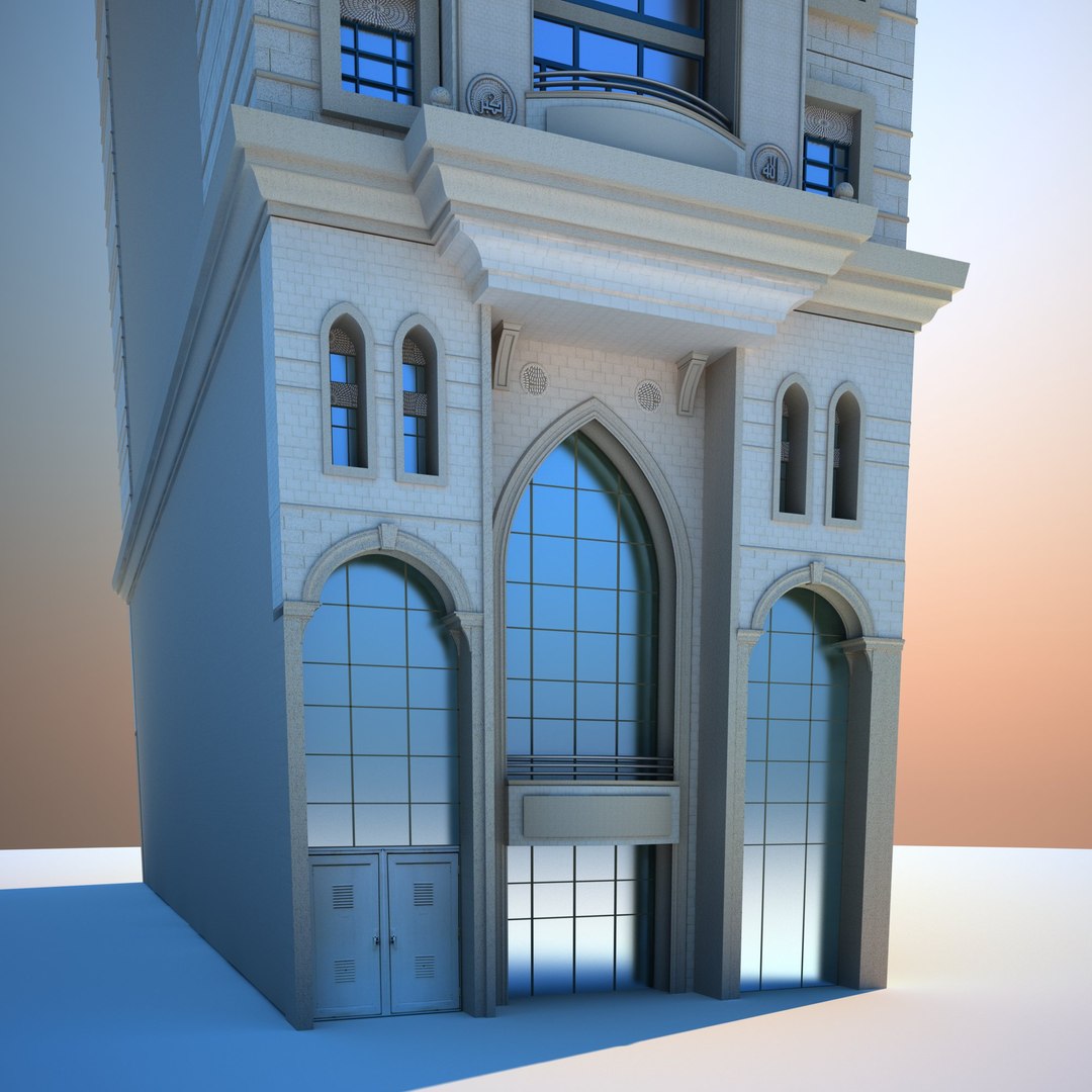 3D Hotel - Residential Apartment Building 3D Model- 6 Model ...