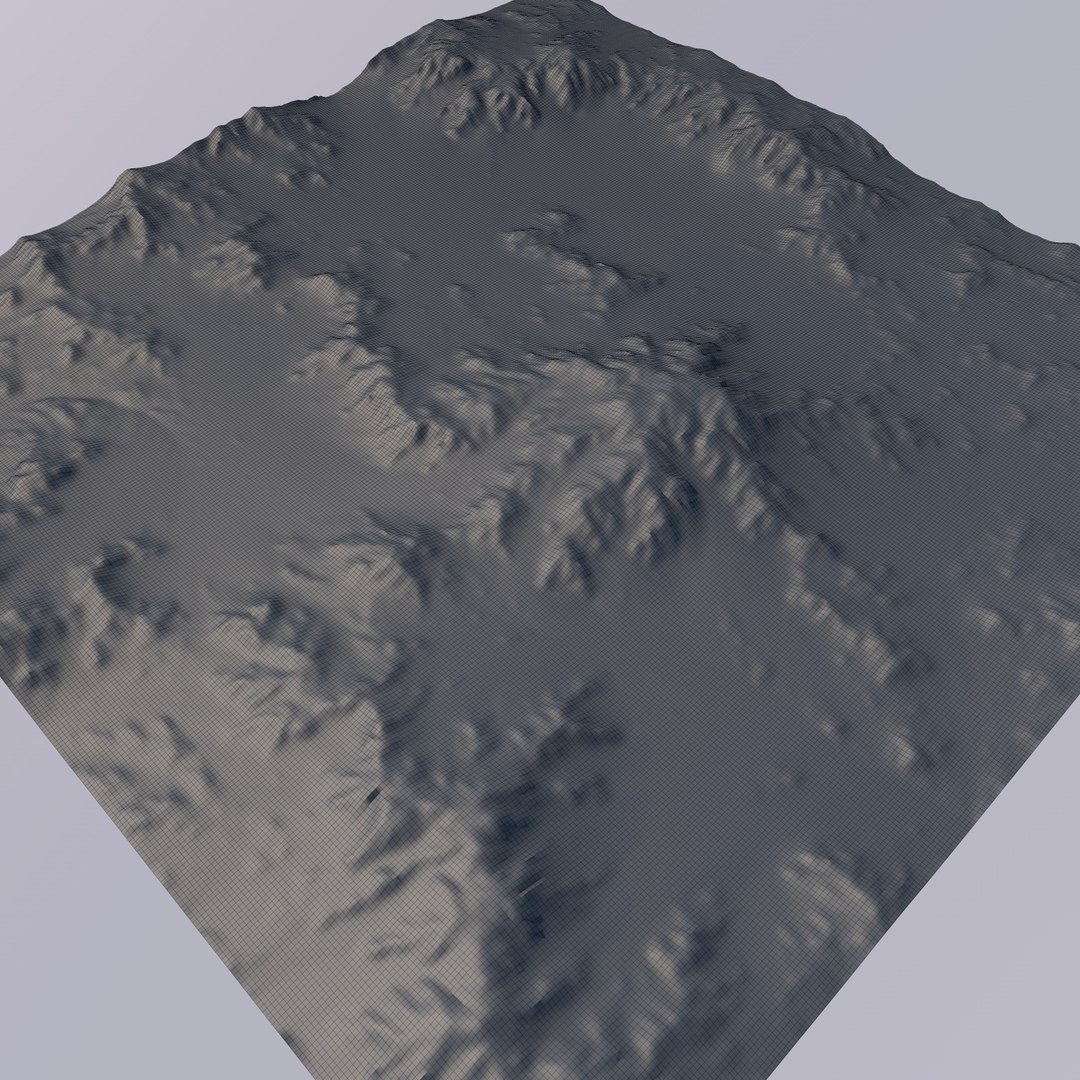 3D Snowy Terrain - TurboSquid 1388894