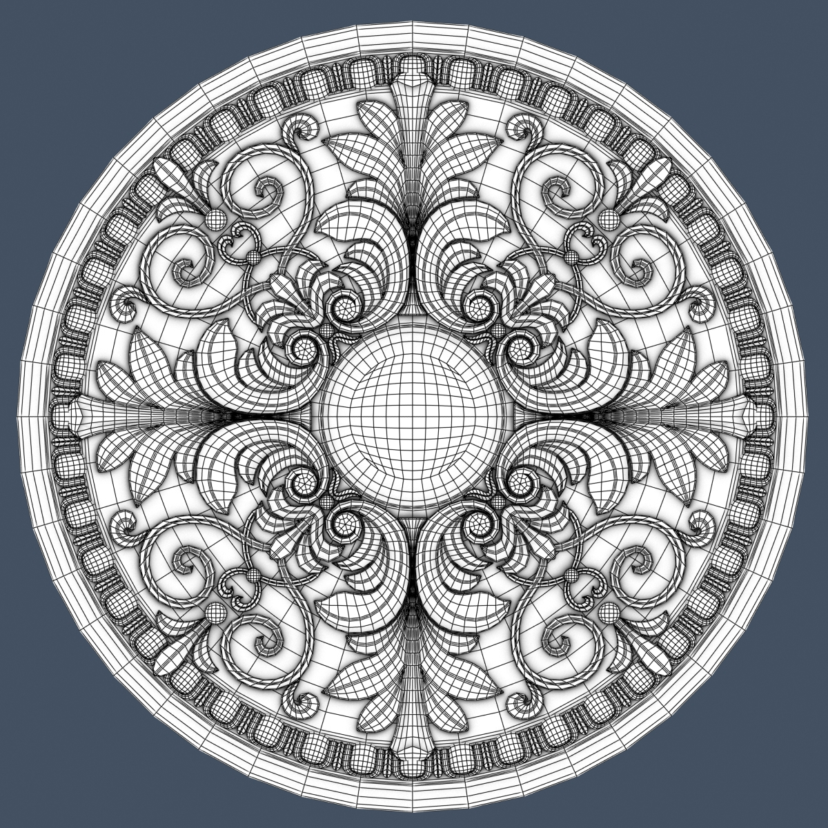 ceiling medallion 3d model