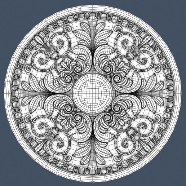 ceiling medallion 3d model