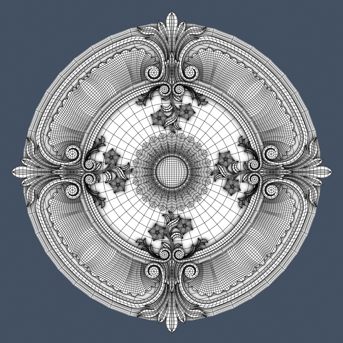 ceiling medallion 3d model
