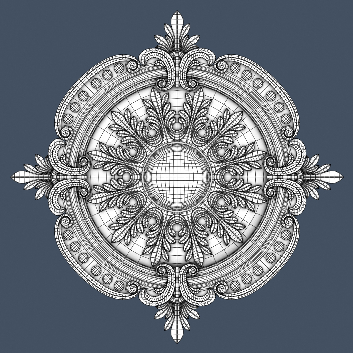 ceiling medallion 3d model