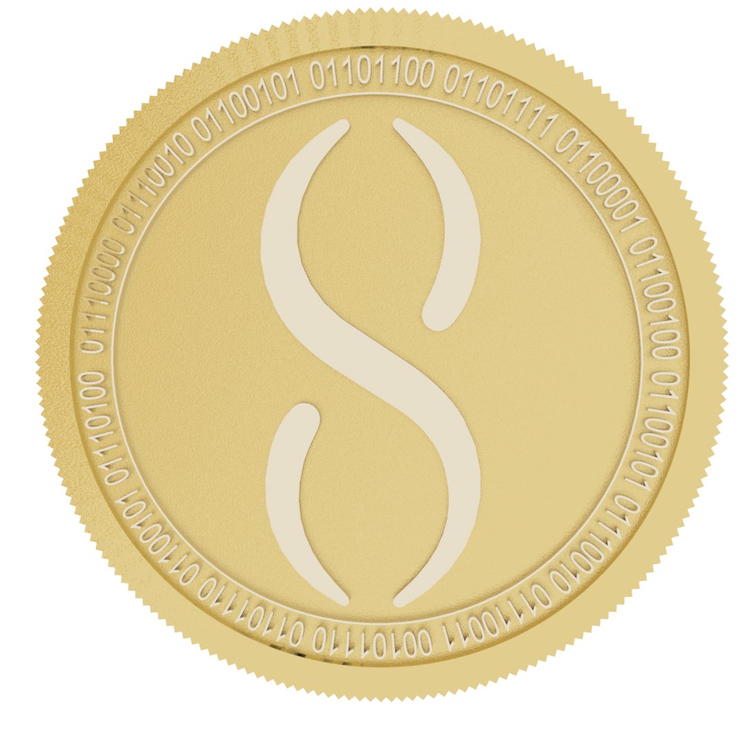 Singularitynet gold coin 3D - TurboSquid 1556085