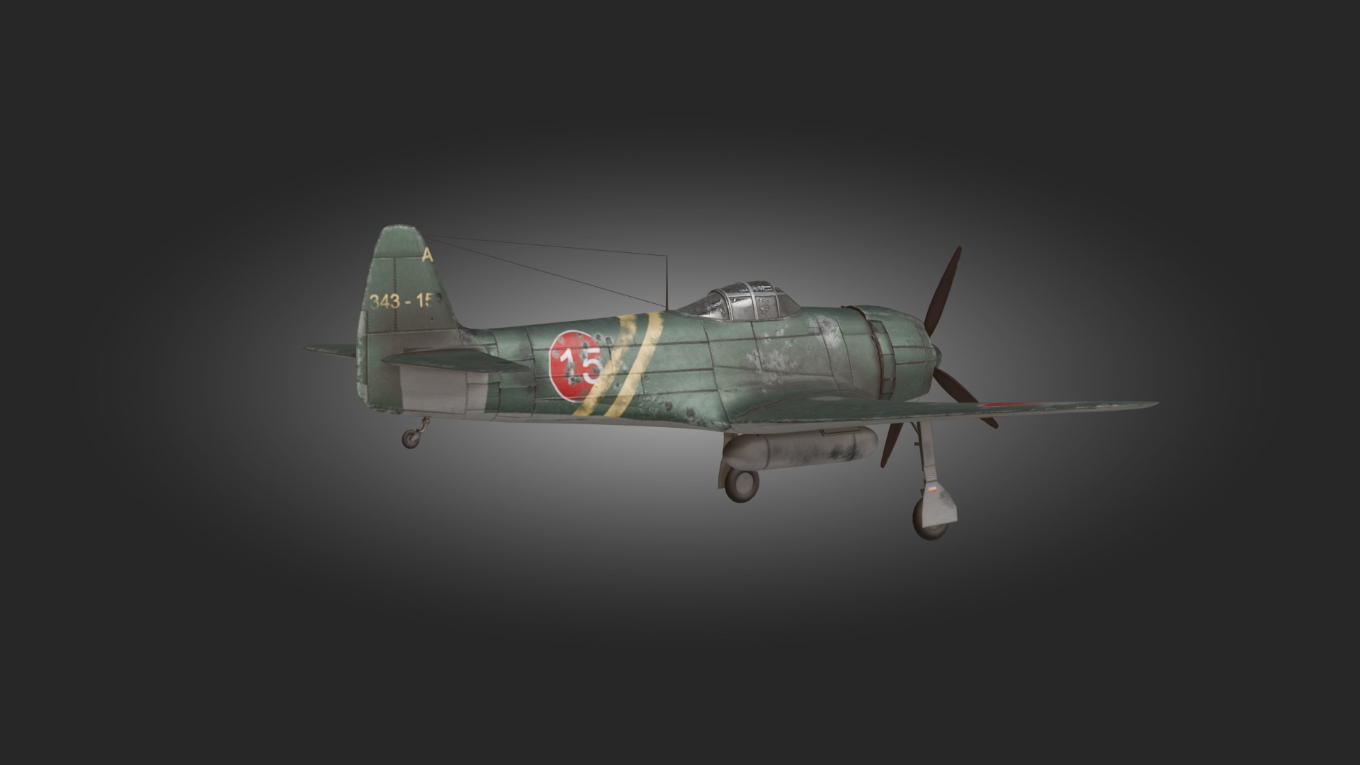 V-175 Zero Fighter Jet WWII 3D Model Model - TurboSquid 2316884