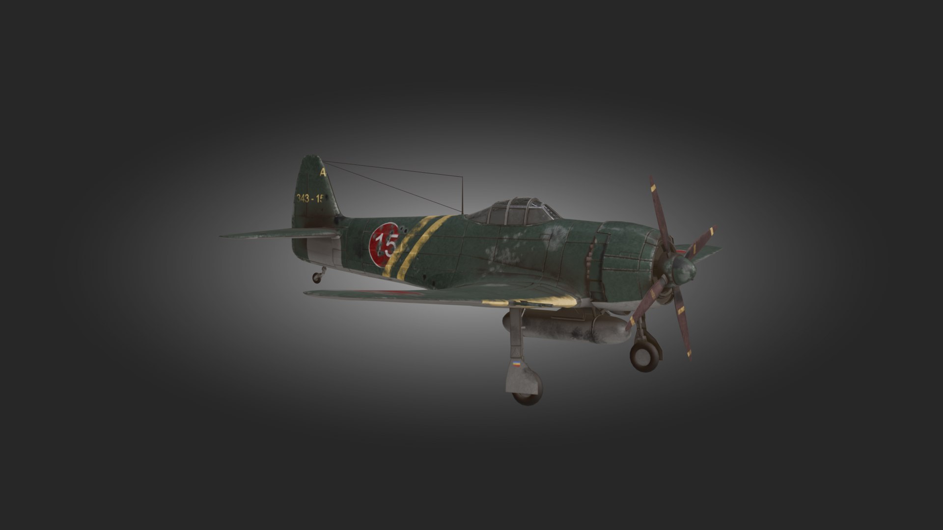 V-175 Zero Fighter Jet WWII 3D Model Model - TurboSquid 2316884