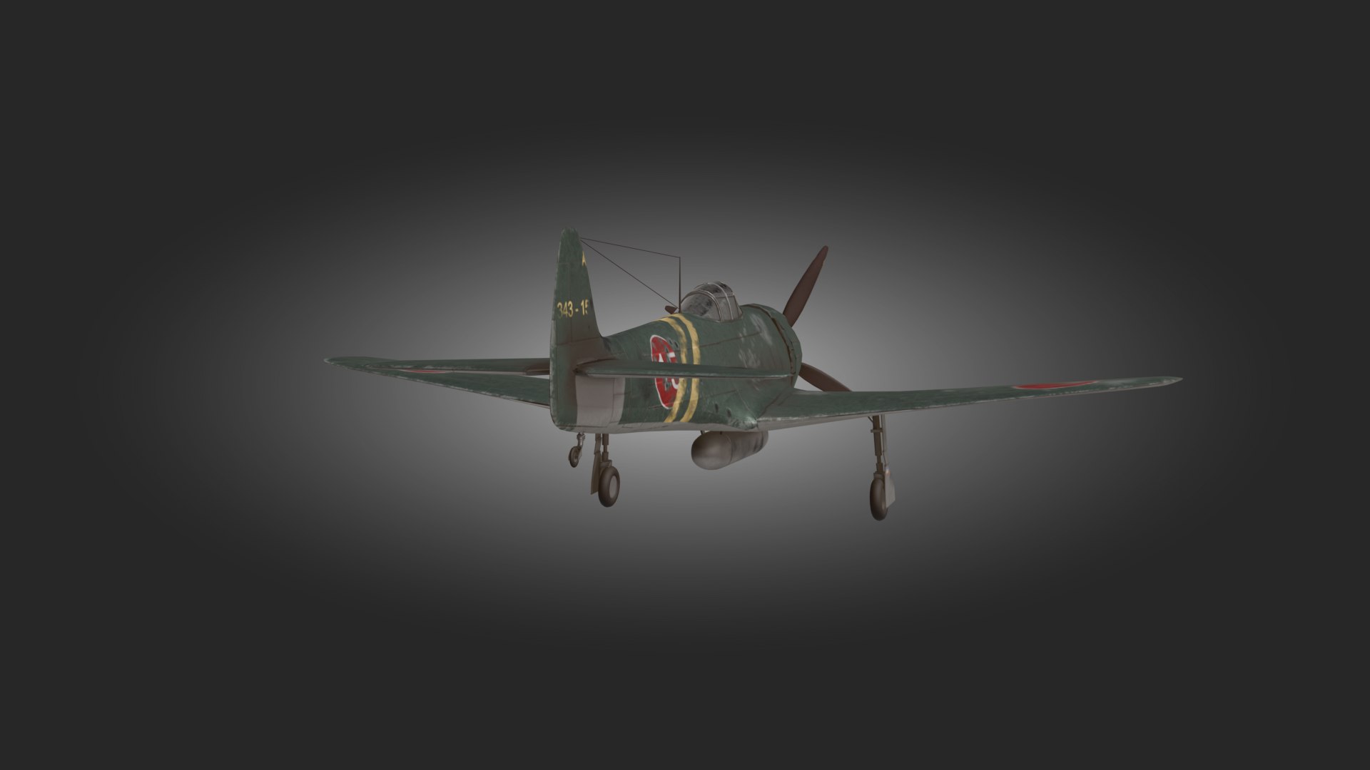V-175 Zero Fighter Jet WWII 3D Model Model - TurboSquid 2316884