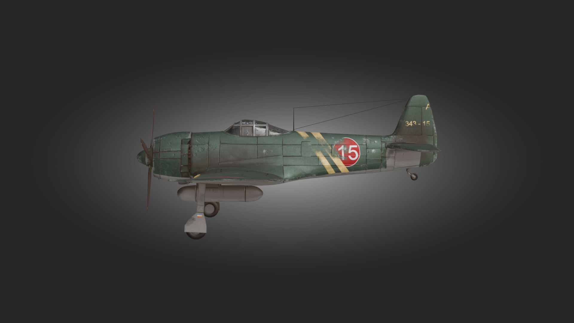 V-175 Zero Fighter Jet WWII 3D Model Model - TurboSquid 2316884