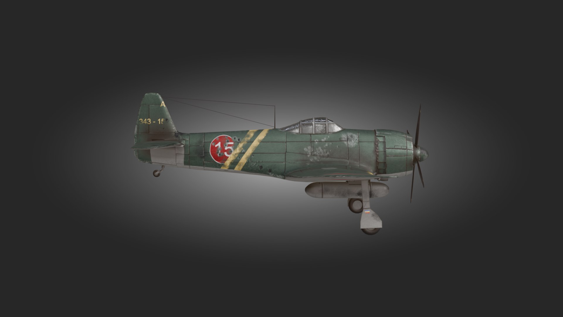 V-175 Zero Fighter Jet WWII 3D Model Model - TurboSquid 2316884