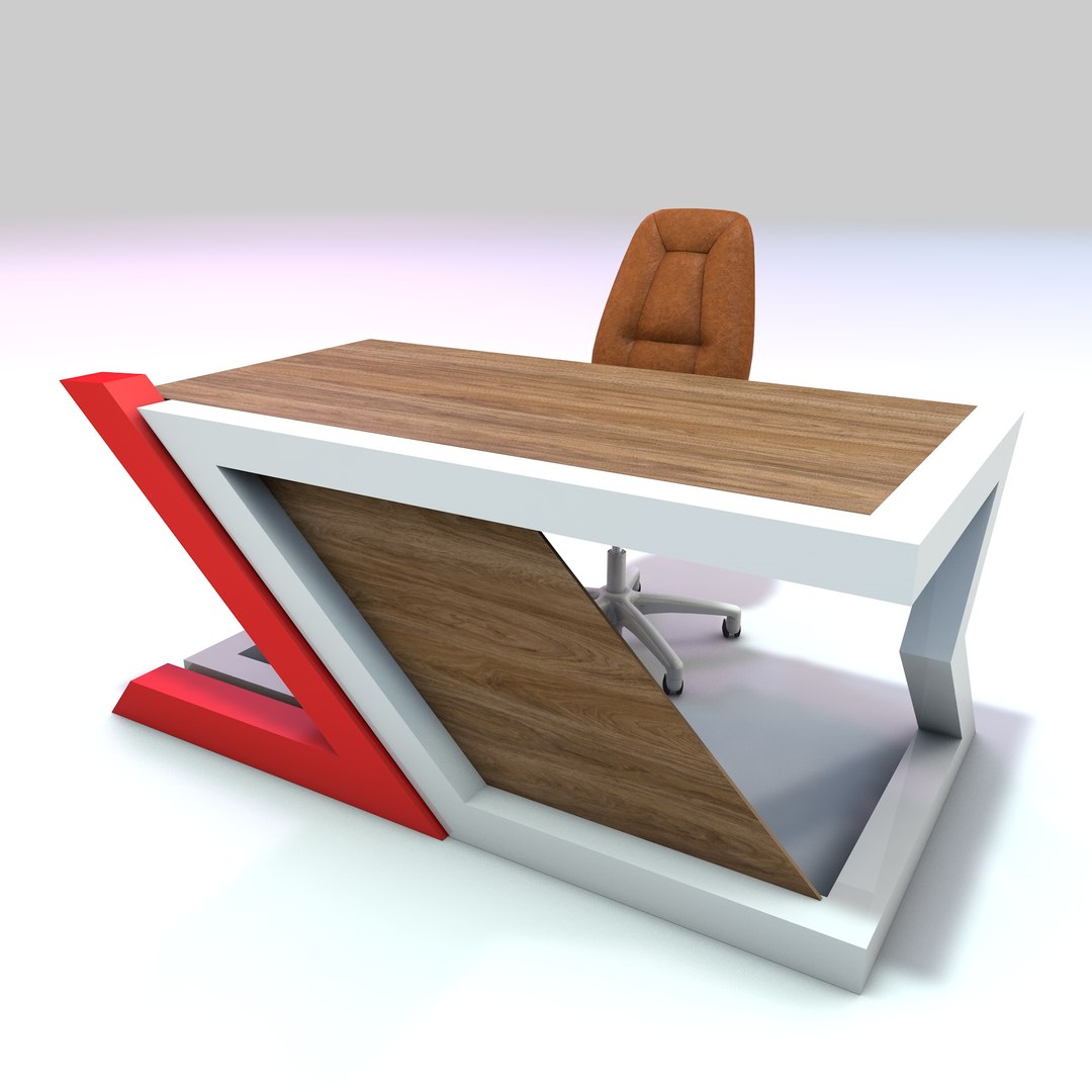Office desk2 model - TurboSquid 1975552