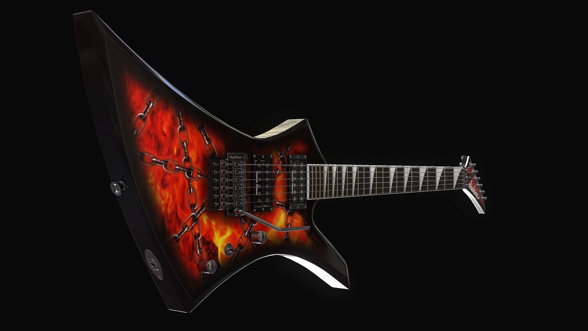 Engine Guitar 3D - TurboSquid 1342815