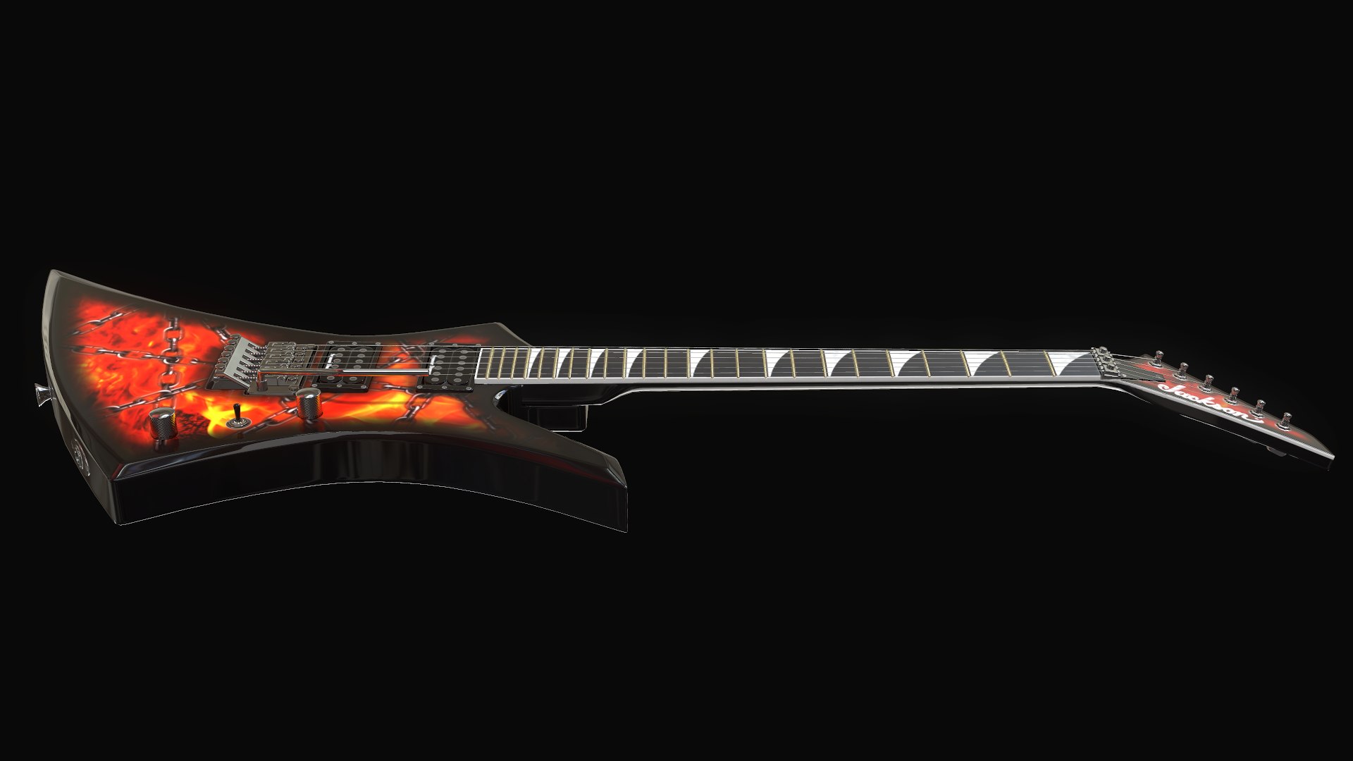 Engine Guitar 3D - TurboSquid 1342815