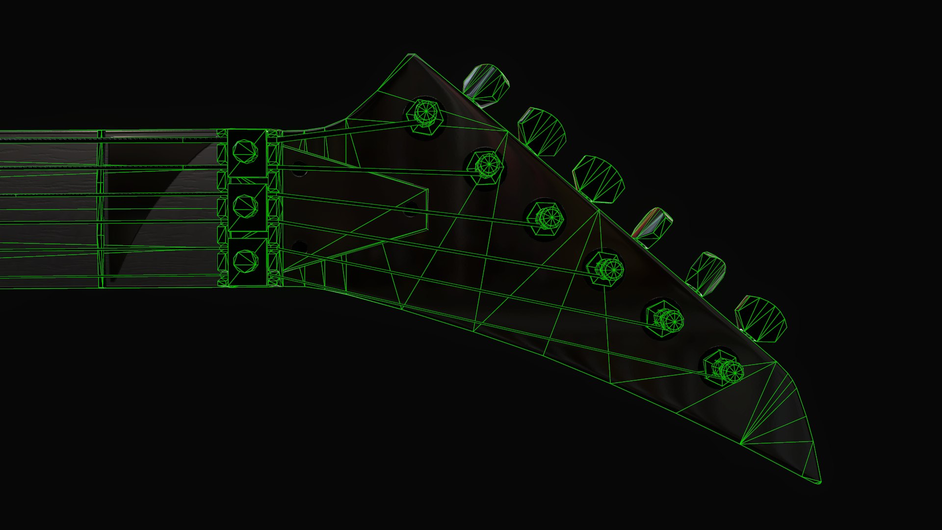 Engine Guitar 3D - TurboSquid 1342815