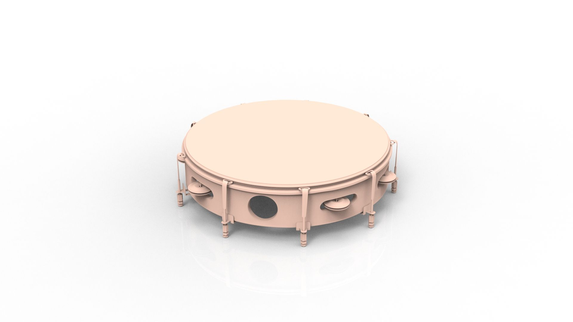 Tambourine 3D Model - TurboSquid 2130714
