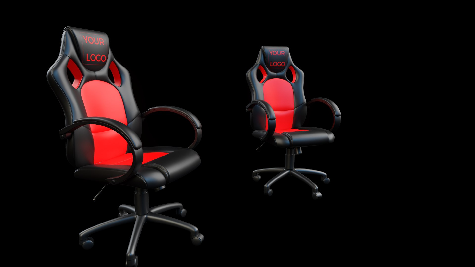 Gaming Chair With Table Virtual Set 3D Model - TurboSquid 1756323