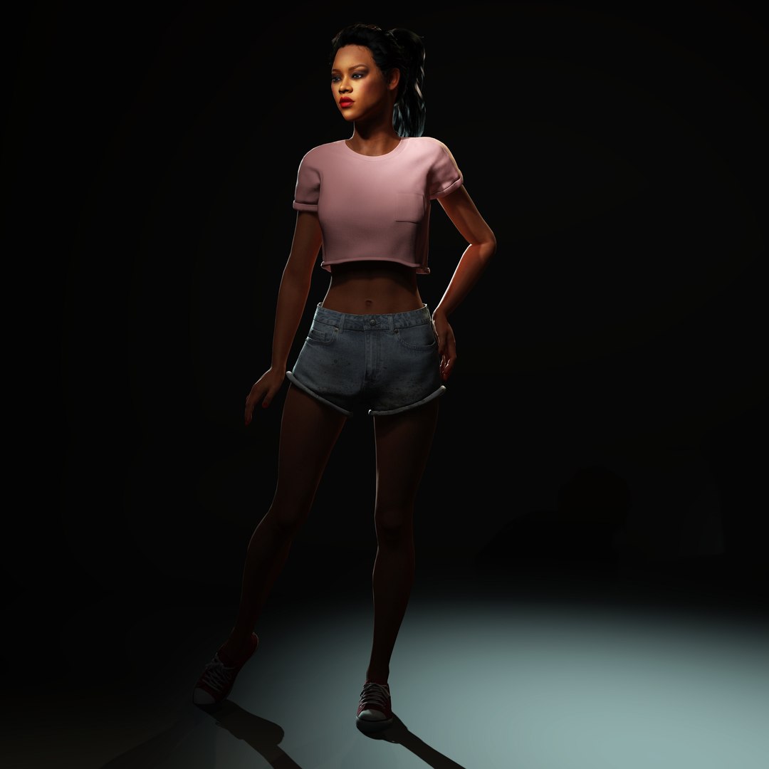 3D Rihanna 3D Model - Hyper Realistic - Low Poly 3D Model - TurboSquid ...