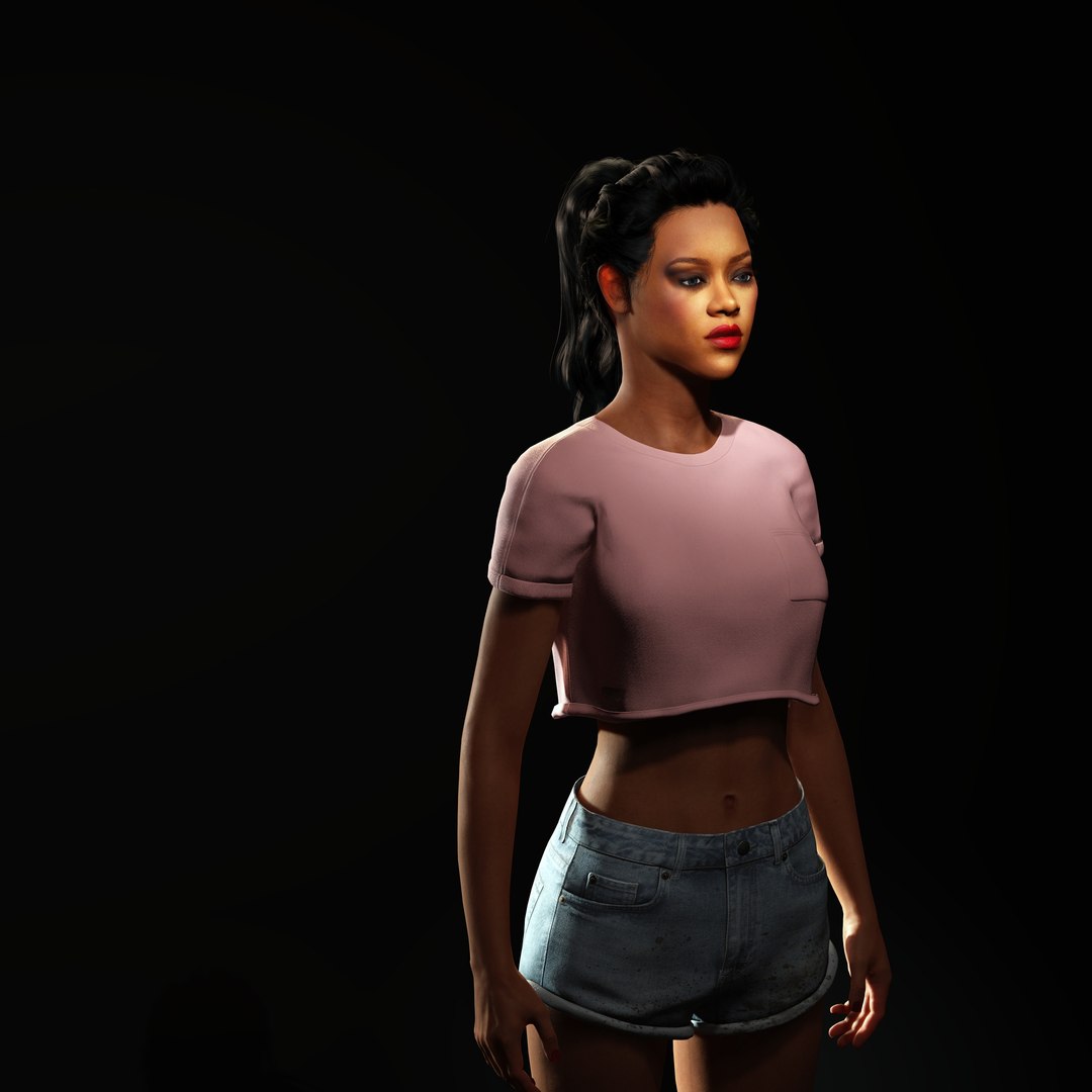 3D Rihanna 3D Model - Hyper Realistic - Low Poly 3D Model - TurboSquid ...
