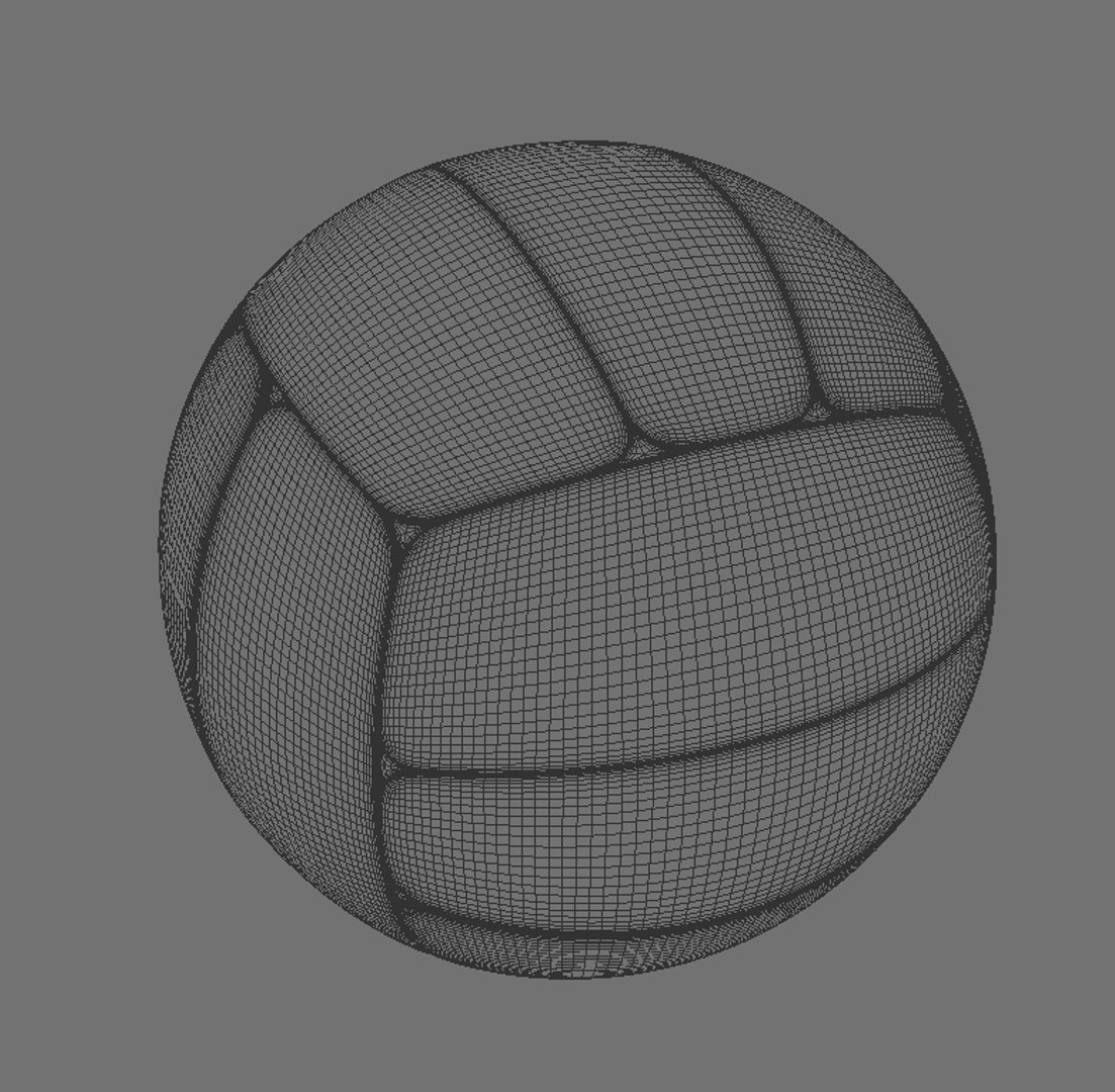 free obj model volleyball ball