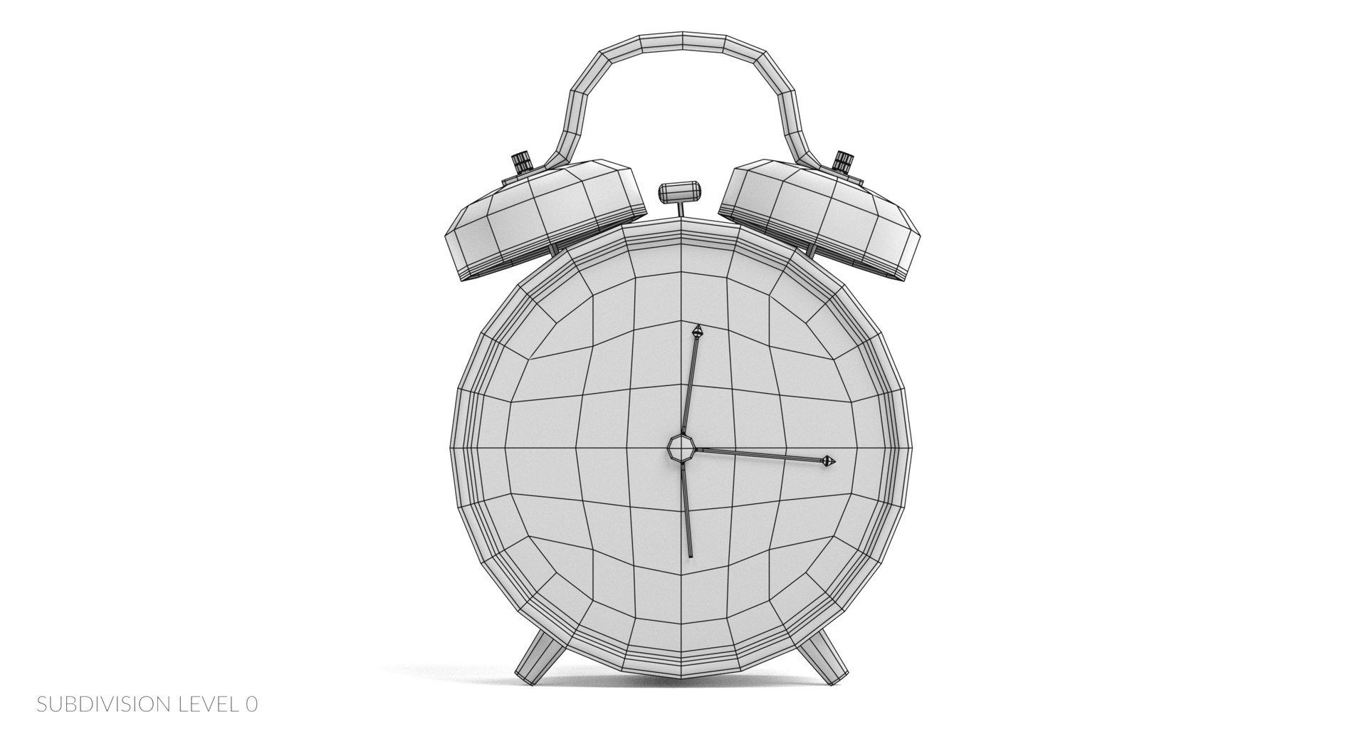 Red Alarm Clock Rigged 3D Model - TurboSquid 1345932