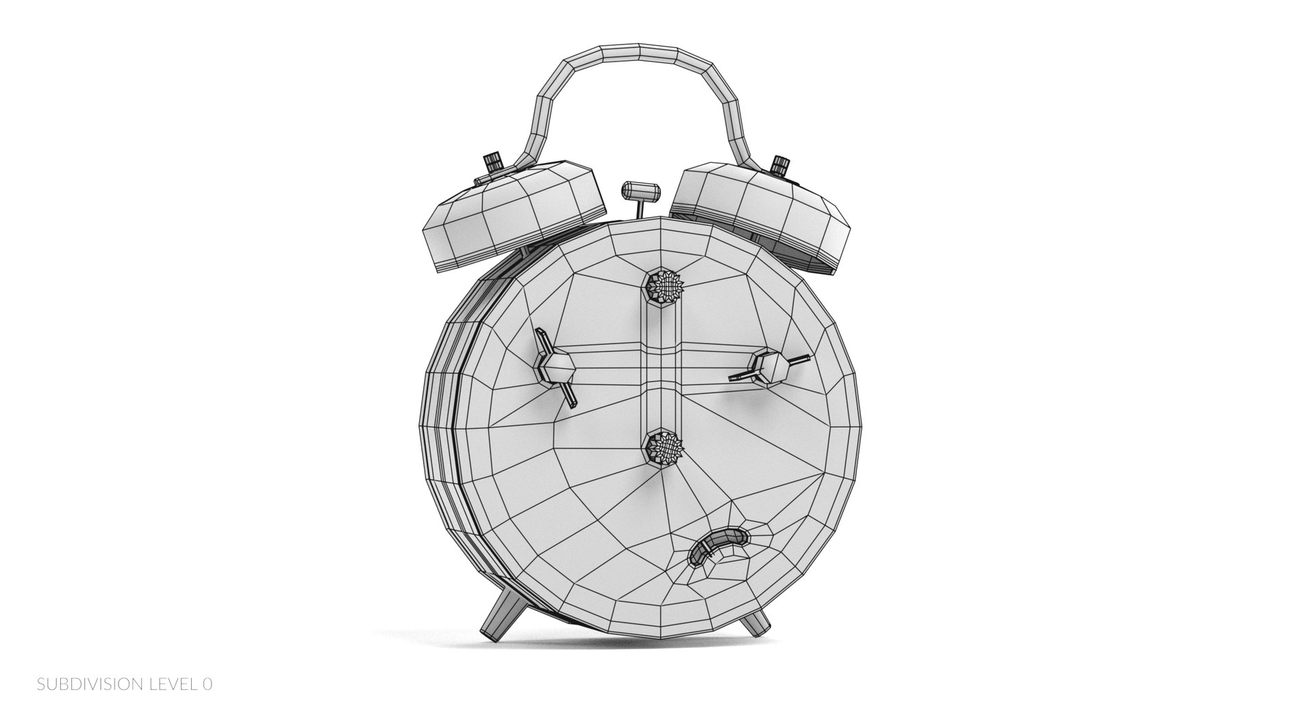 Red Alarm Clock Rigged 3D Model - TurboSquid 1345932