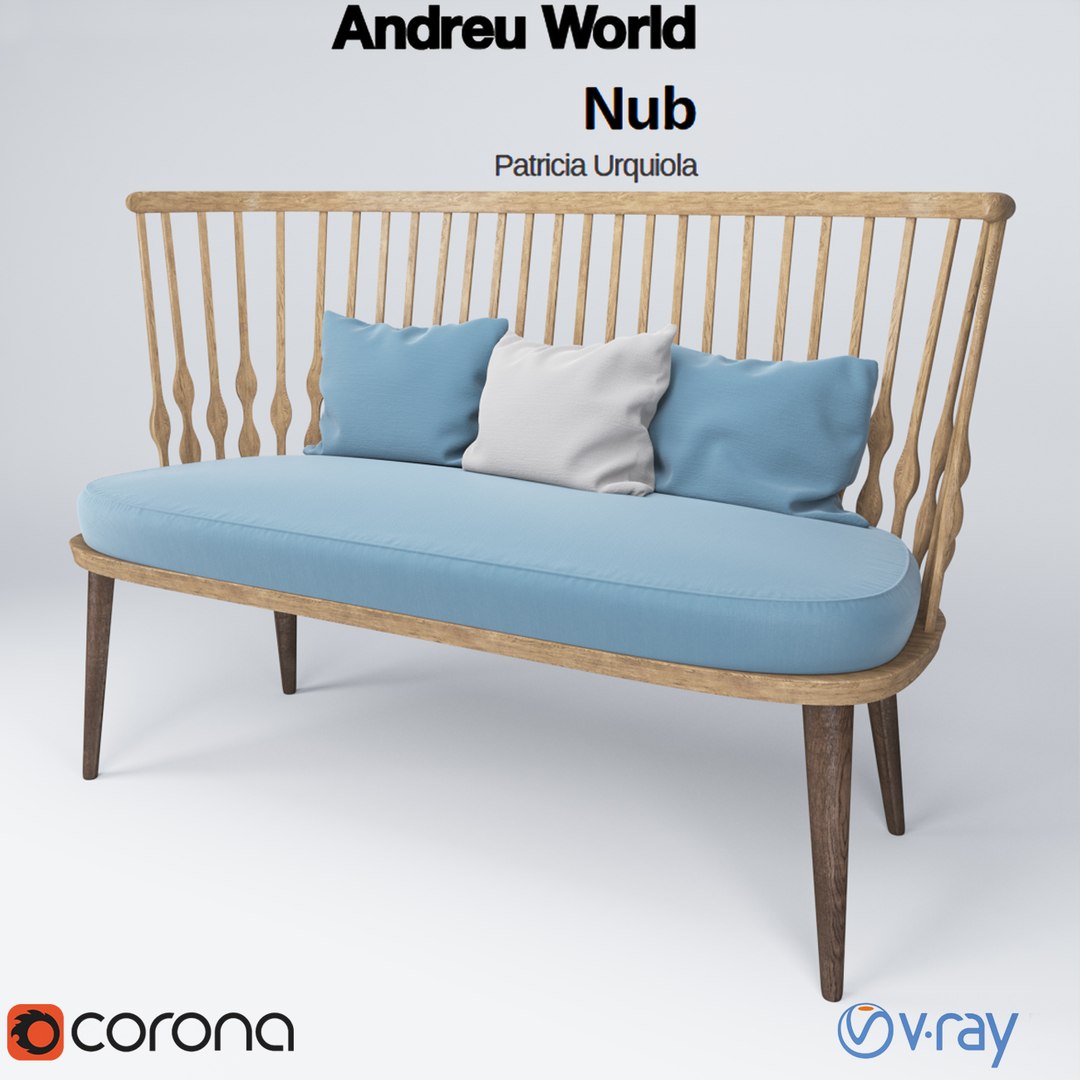 3ds Max Andreu World Nub Bench