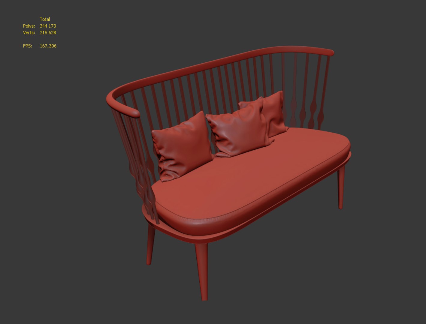 3ds Max Andreu World Nub Bench