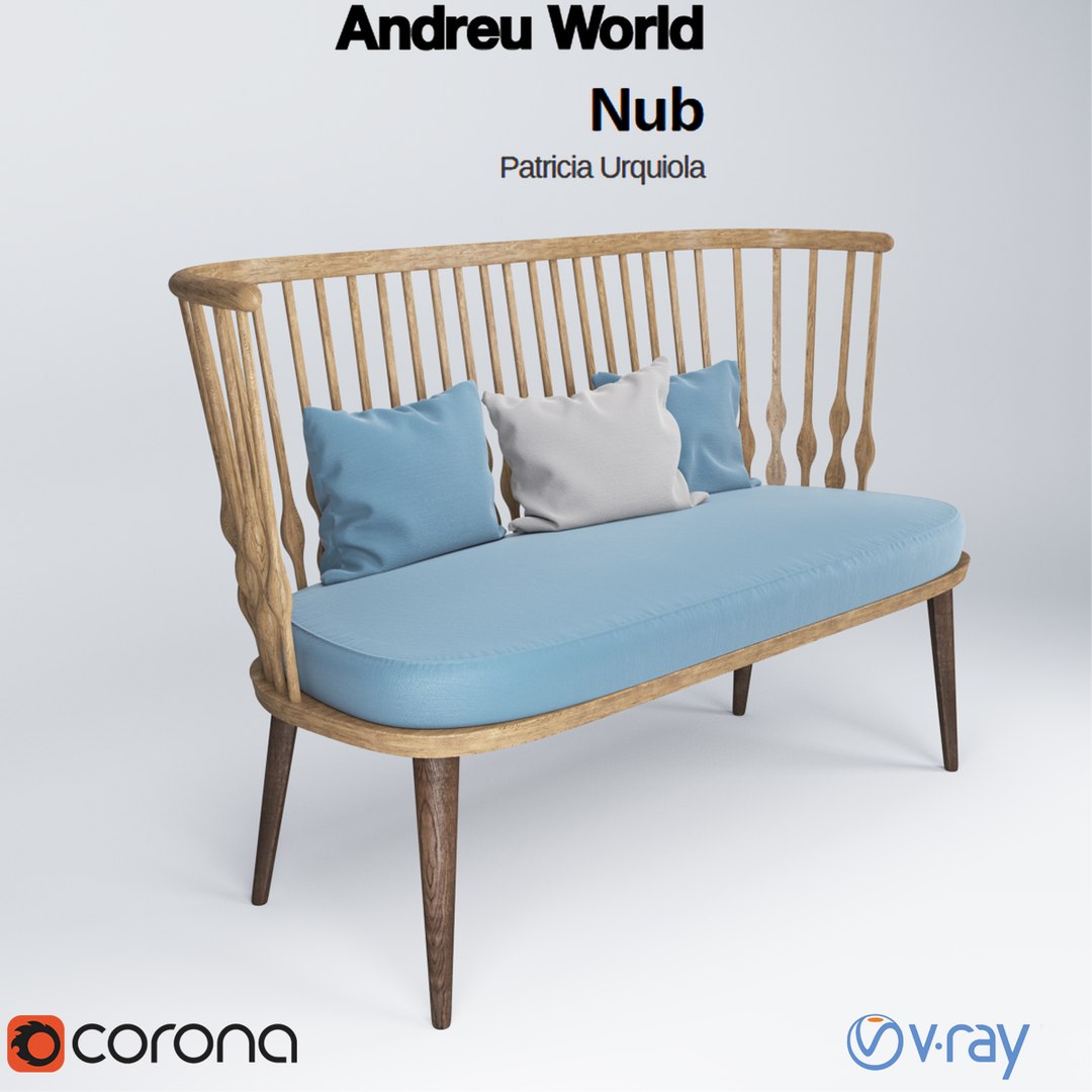 3ds Max Andreu World Nub Bench