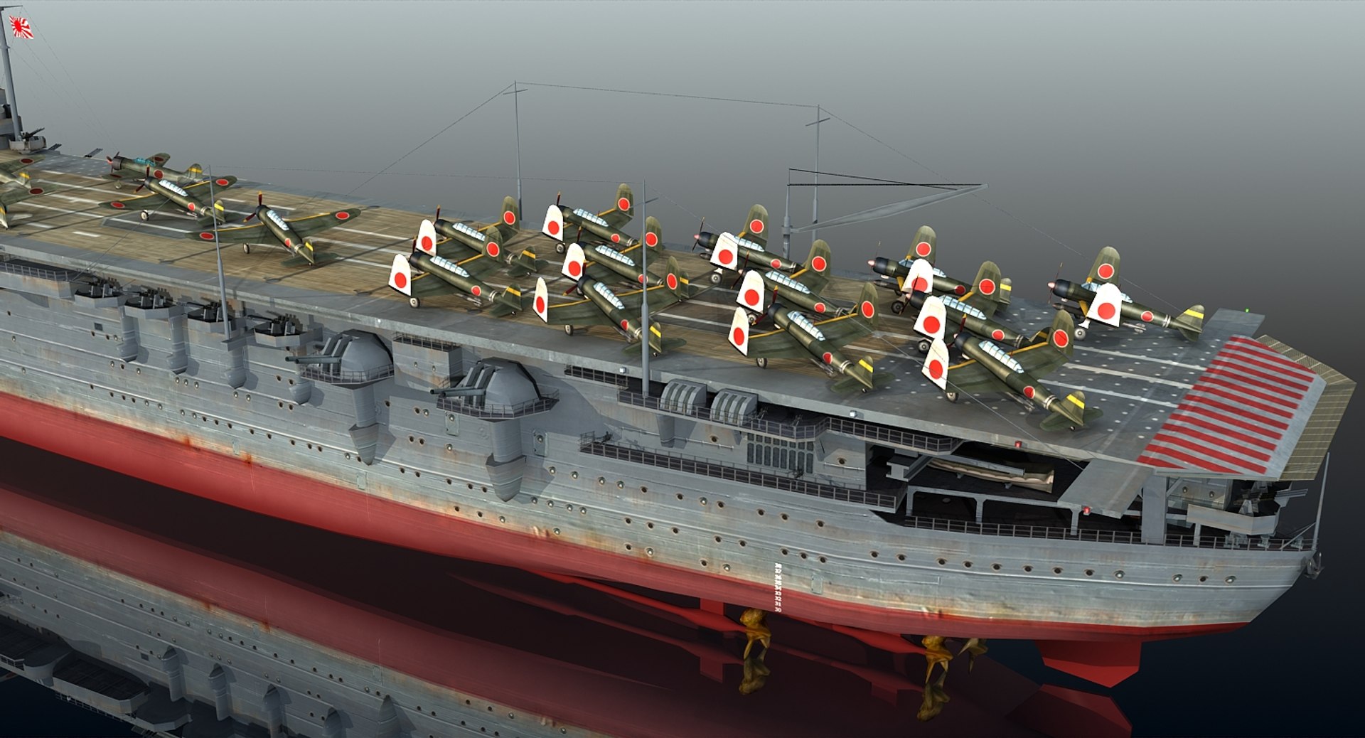 3D Model Japanese Zuikaku 1942 Pearl Harbor - TurboSquid 1344427