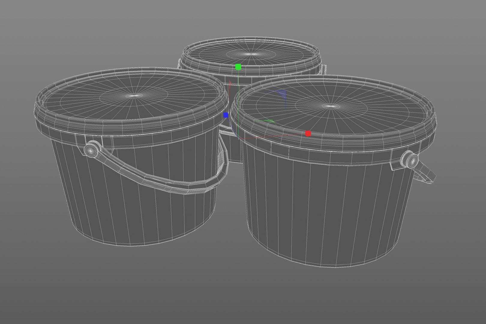 3D Plastic Bucket Set - TurboSquid 2175408