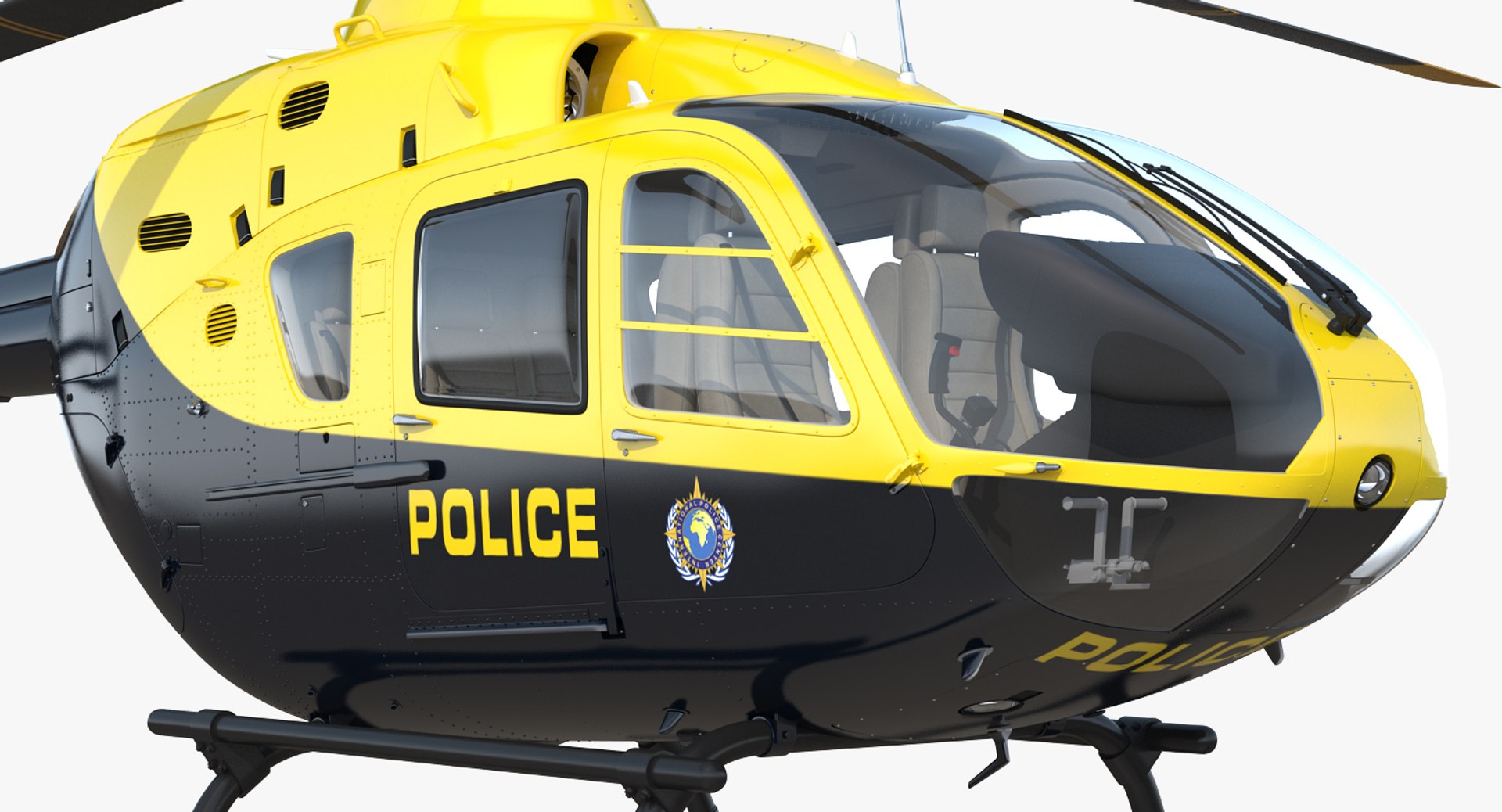 3D police eurocopter ec-135 - TurboSquid 1160344