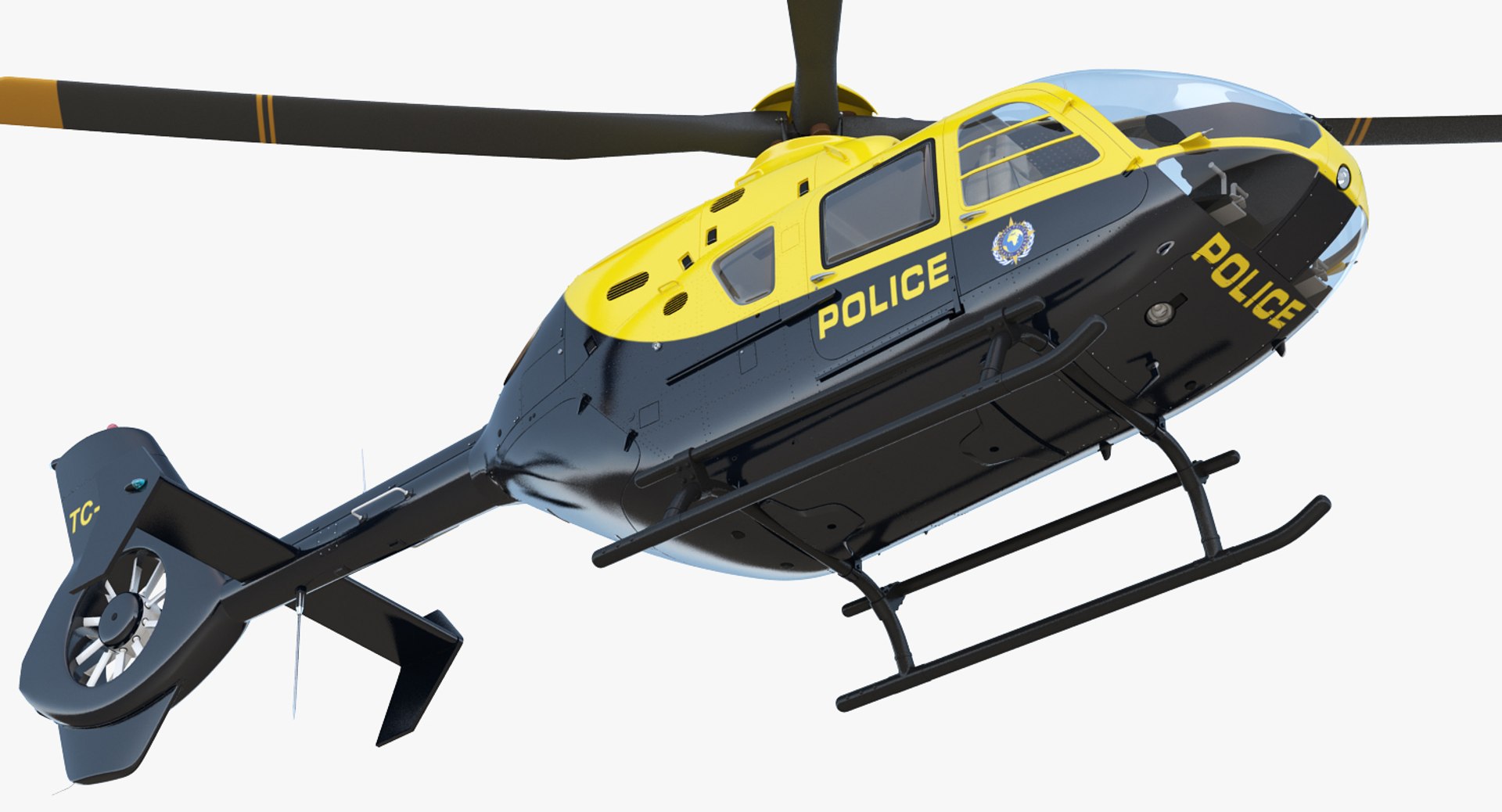 3D police eurocopter ec-135 - TurboSquid 1160344