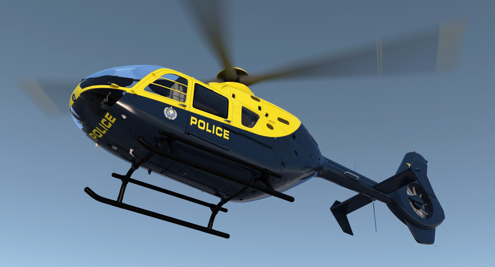 3D Police Eurocopter Ec-135 - TurboSquid 1160344