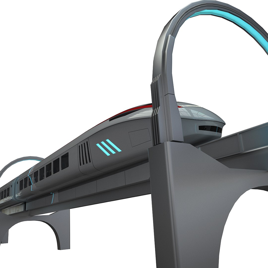 3D Sci-fi Train 2 - TurboSquid 1154377