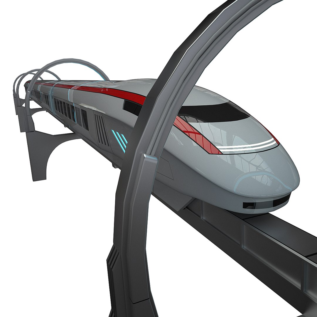 3D Sci-fi Train 2 - TurboSquid 1154377