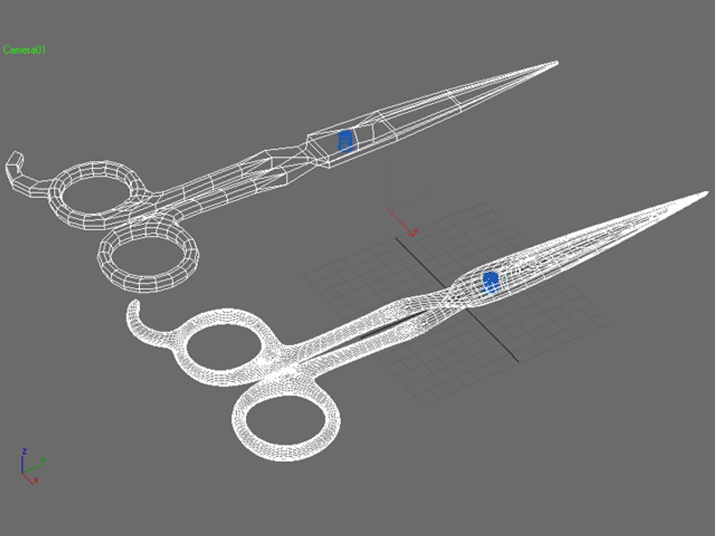 3d Model Scissors Zipped