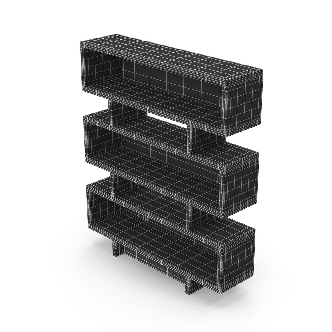 3D Bookcase - TurboSquid 1900446